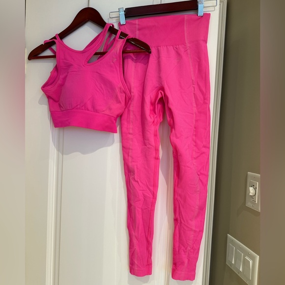 Gymshark | Other | Gymshark Pink Workout Set | Poshmark